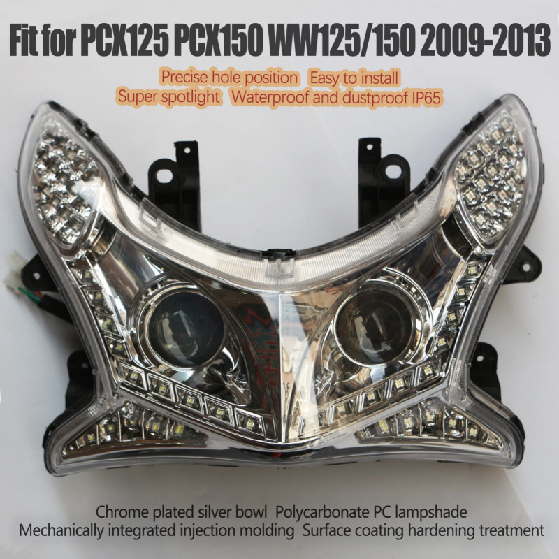 Fit for 2009 - 2013 HONDA PCX125 PCX150 HeadLight Motorcycle LED ...