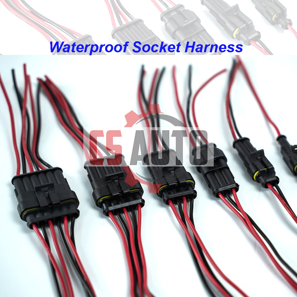 CS Waterproof Male Female Socket Wayar Lampu Sambung Connector Plug ...