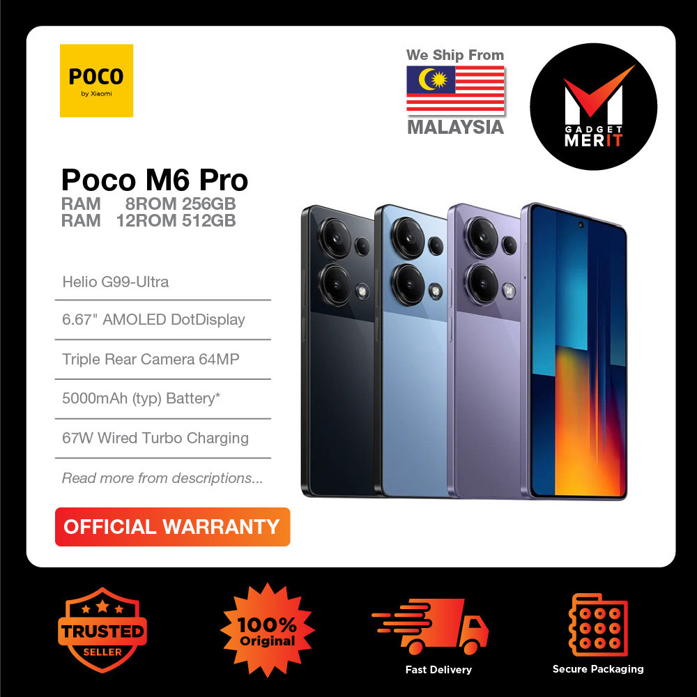 Poco M6 Pro Smartphone | Mediatek Helio G99 Ultra | 6.67" AMOLED ...