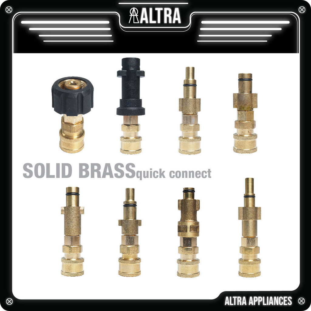 Solid Brass Water Jet Gun Converter / 1/4" Quick Plug Connector Adapter ...