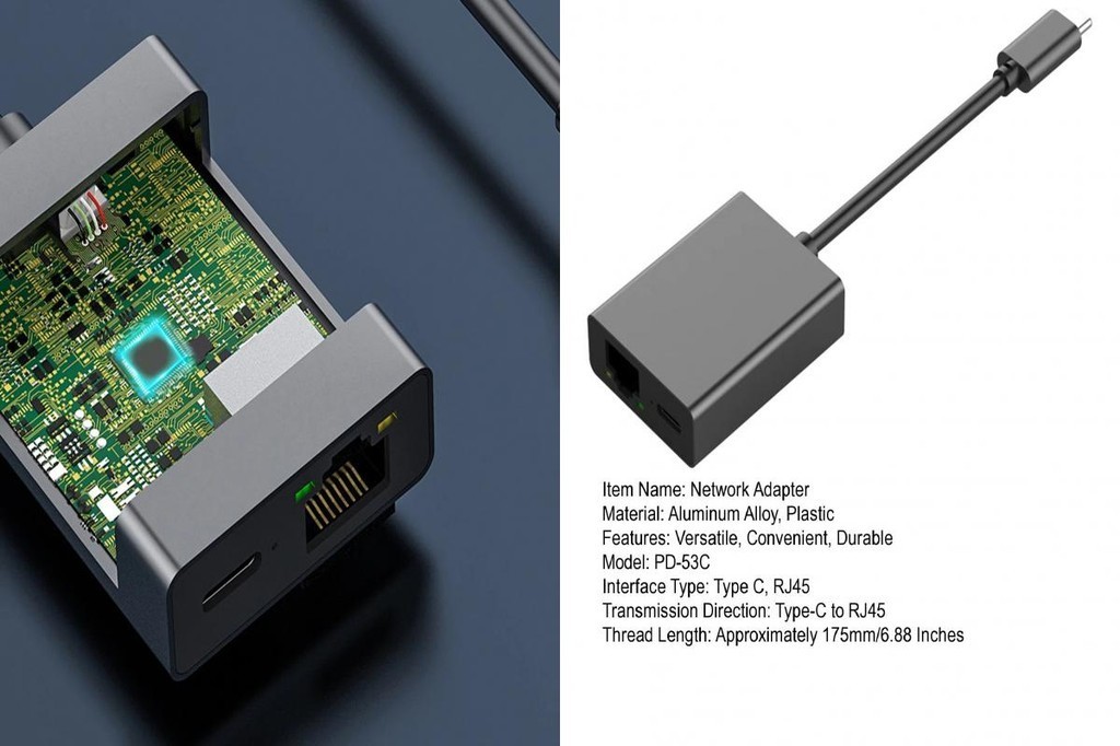 [Ready Stock] Usb-c Network Adapter Usb-c Pd Gigabit Ethernet Adapter ...