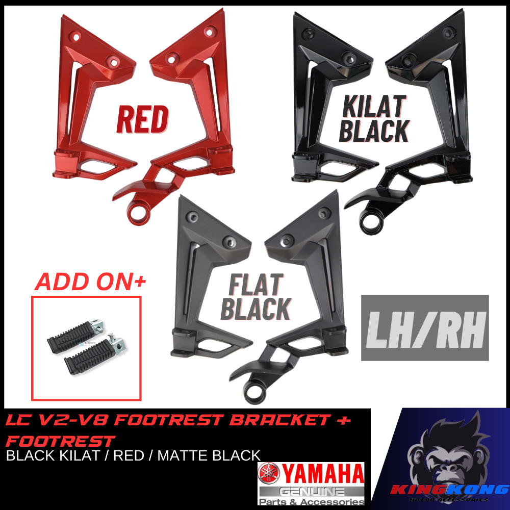 YAMAHA FOOTREST BRACKET 135LC LC135 NEW V2 V3 V4 V5 V6 V7 V8 REAR FOOTREST FOOT REST BRACKET LH ...