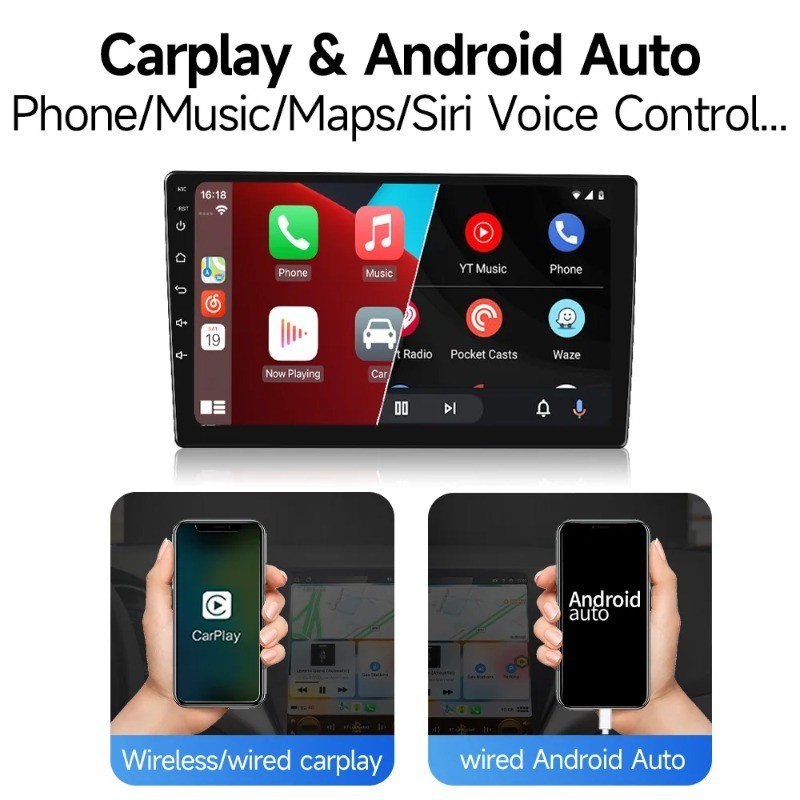 7/9/10 Inch Qled Car Android Player Carplay Radio Stereo GPS Navigation ...