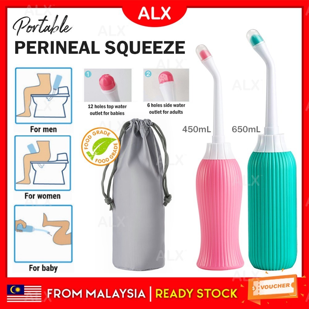 ALX 650mL Portable Bidet Spray Set Travel Bidet Sprayer Hygiene Bottle Hand Held Personal ...