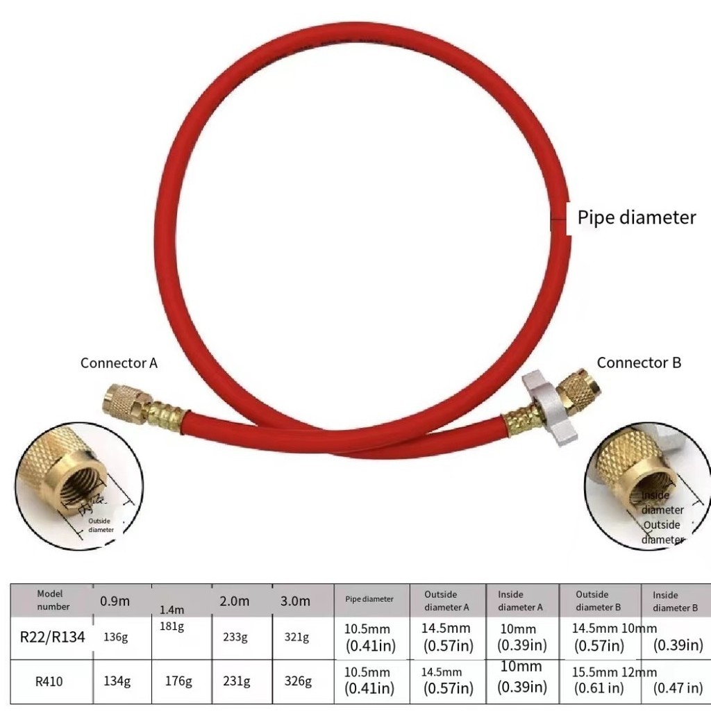 Air conditioning refrigerant fluoride pipe R22 R134A R410 refrigerant ...