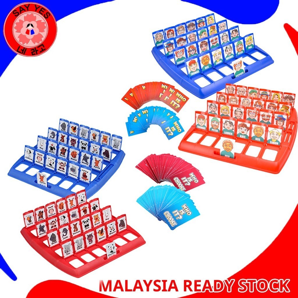 SayYes Guess Who I Am Toys Family Board Game Character Identity ...