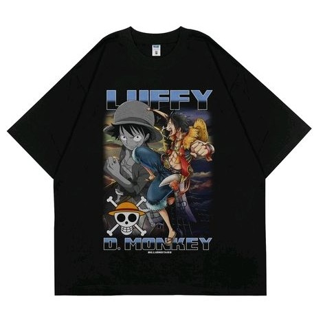 T-SHIRT | KAOS OVERSIZE | LUFFY | BOOTLEG | ONE PIECE | BILLIONSTARS ...