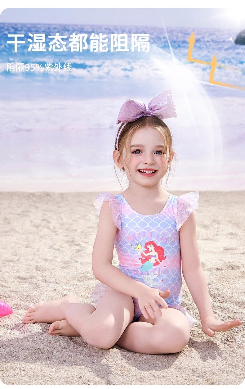Dinsey Mermaid Princess Children Swimsuit Girls 2025 New Style Children ...