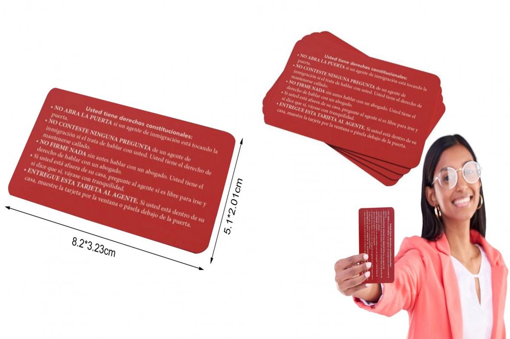 Know Your Rights Card Us Citizenship Card Pocket-sized Us Citizenship ...