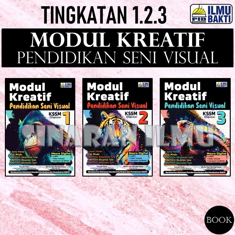 MODUL KREATIF PENDIDIKAN SENI VISUAL TINGKATAN 1 2 3 | BUKU LUKISAN ...