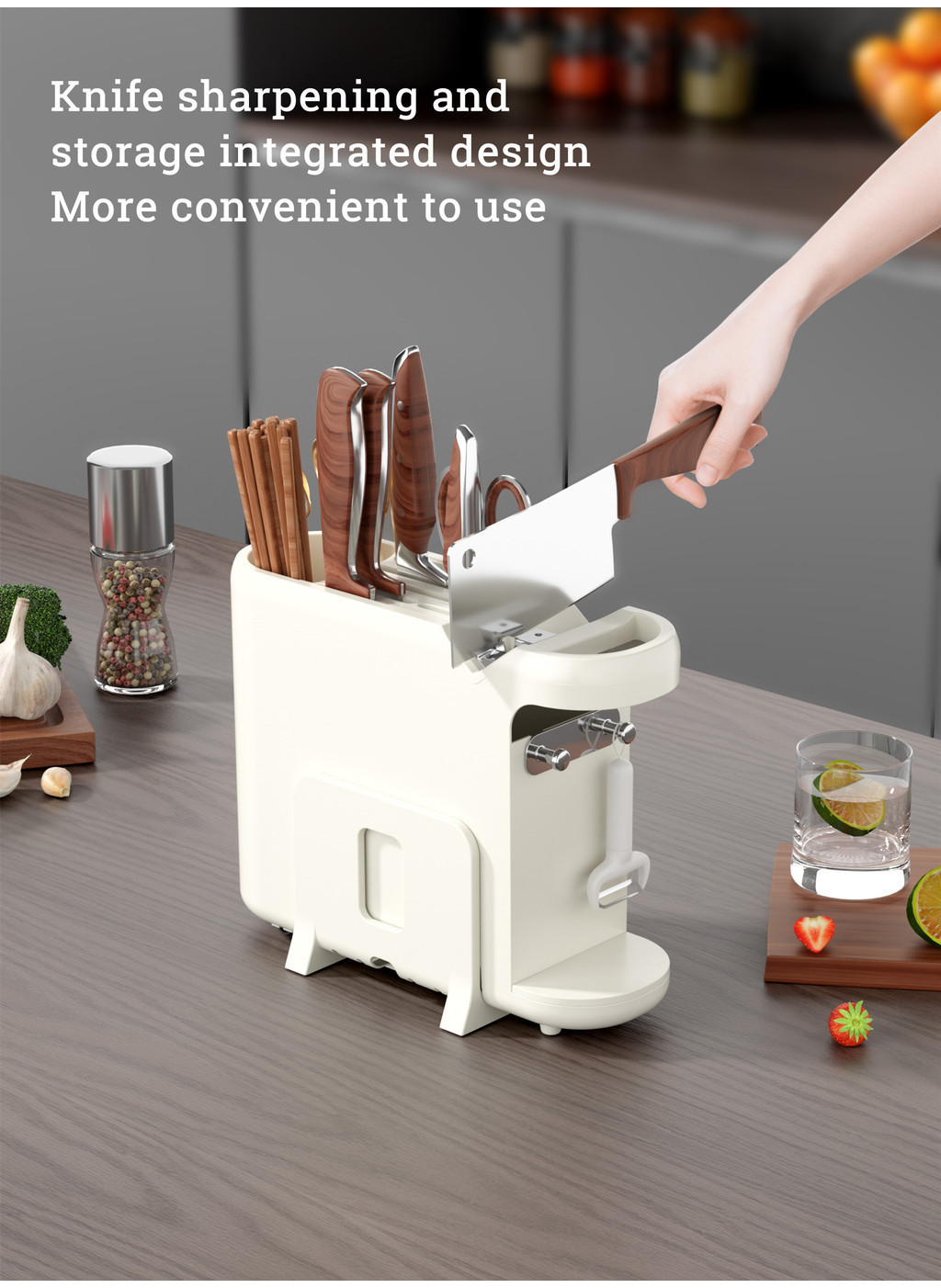 [FUN] Kitchen knife organizer cutlery holder Storage Rack ...