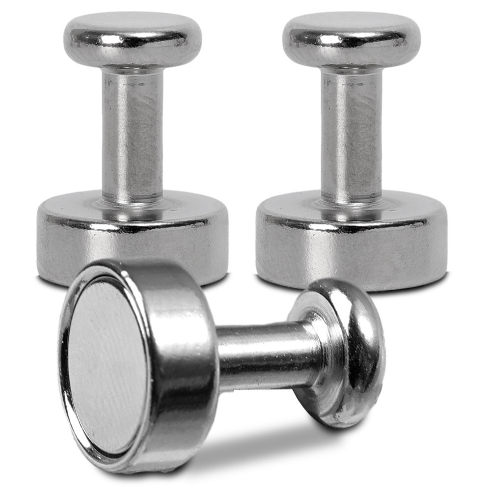 2Pcs Magnetic Pushpin Hook - Mini Thumbtack Hooks - Neodymium ron Boron ...