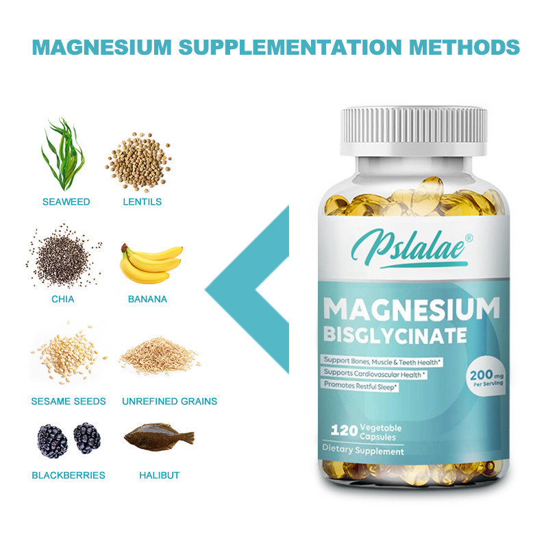 【Pslalae】Magnesium Glycinate Extract - heart health, bone health, mood ...