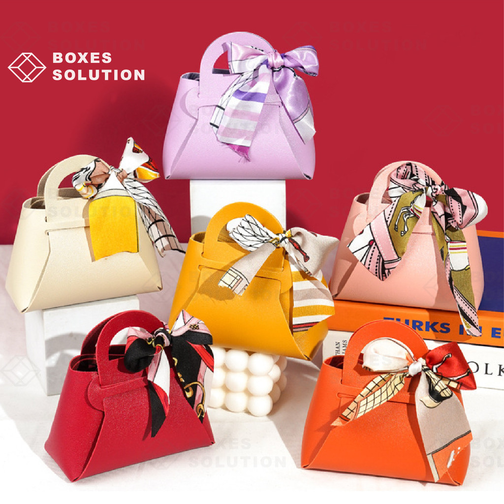 VBS READY STOCK #European Style PU Gift Bag Goodies Bag Doorgift Bag ...