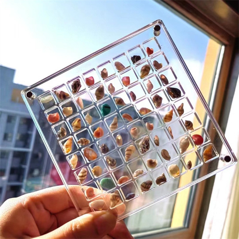 Magnetic Clamshell Display Box Transparent Acrylic Nail Art, Crystal ...