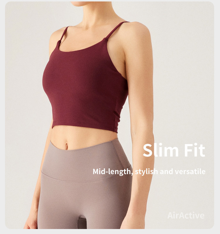 AirActive MotionFlow Bra Padded Sports Bra Lightweight Breathable Adjustable Straps Slim Fit ...