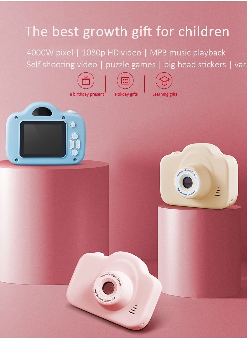 Children's Camera Digital Camera INS Kids Camera HD Video Camera Toys 2 ...