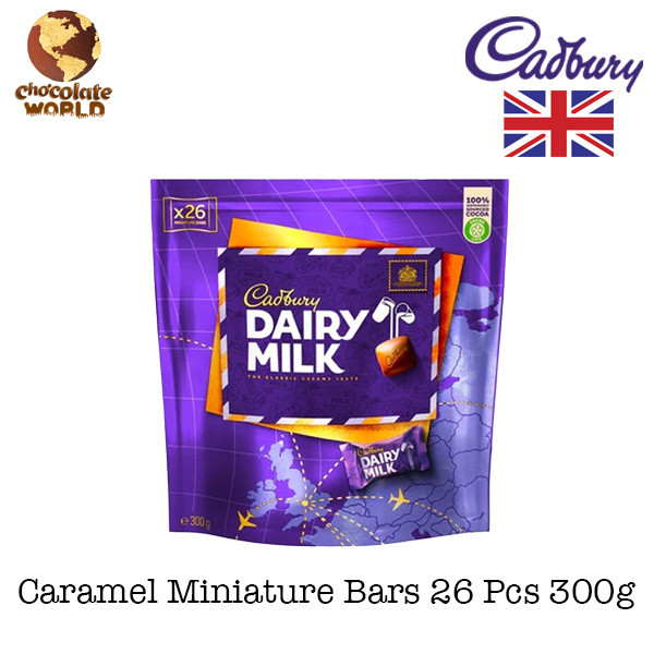 Cadbury Dairy Milk Caramel Miniature Bars 26 Pcs 300g | Shopee Malaysia