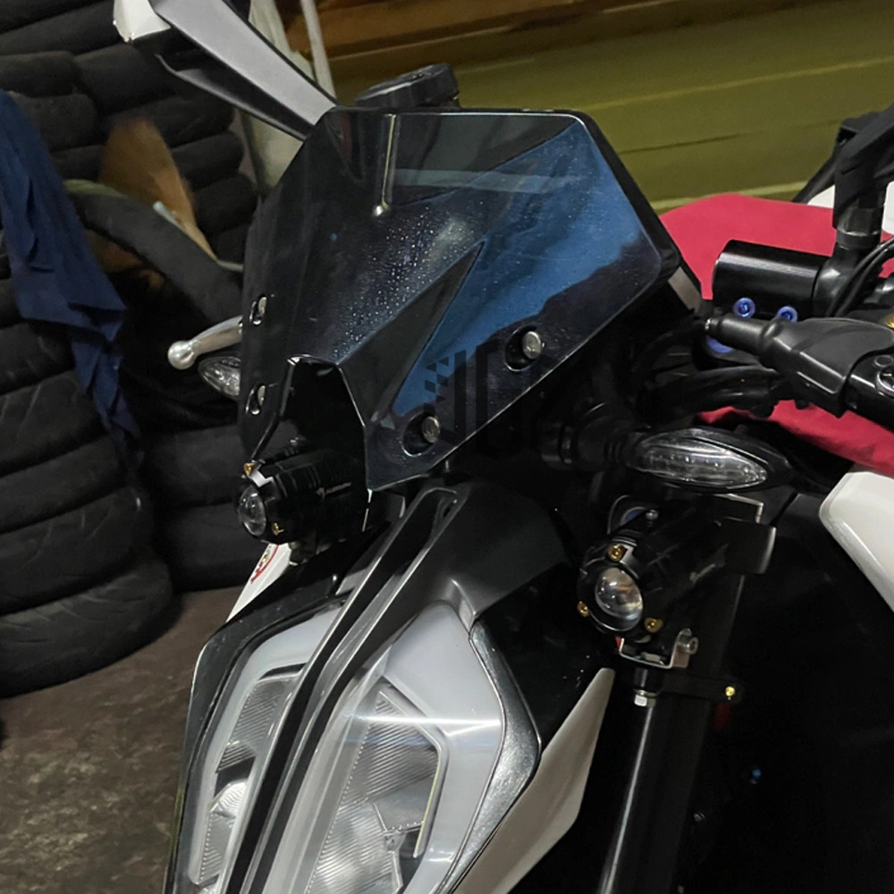 for KTM DUKE 200 v2 250 390 Motorcycle Flyscreen Visor Windshield ...