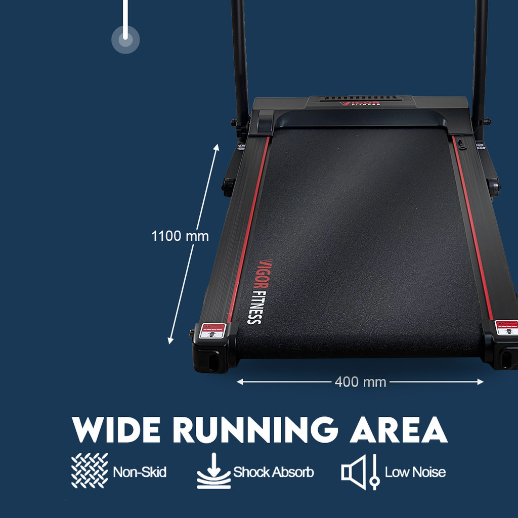 Vigor Fitness Treadmill 3.5hp Cardio Exercise Running Machine TR500 ...