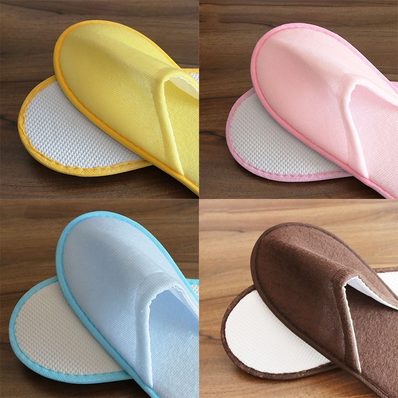 Unisex Disposable Slippers Washable Spa Slippers Non-slip Closed Toe ...