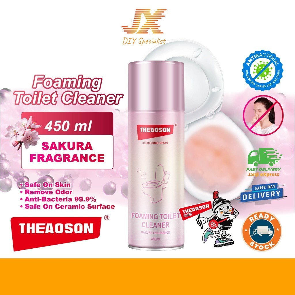 THEAOSON Bubble Toilet Foam Cleaner Stain Remover Toilet Bowl Cleaning ...