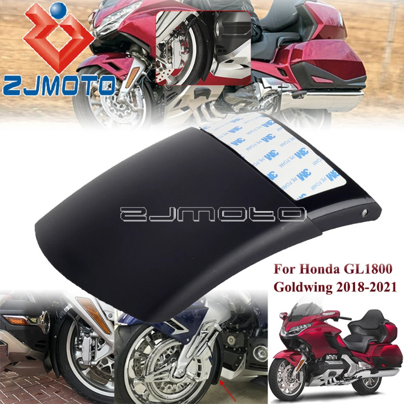 Black Motorcycle Front Fender Extension Mudguard Protector Extended ...