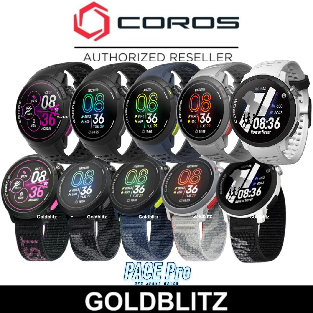 Coros Pace Pro 46mm 1.3" Amoled GPS Multisport Smartwatch Music Offline ...