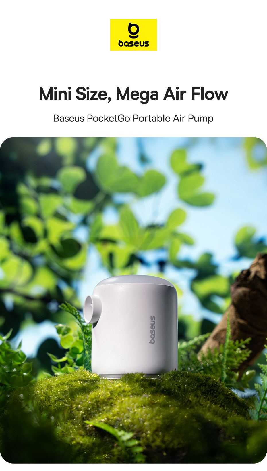 Baseus Portable Wireless Air Pump Electric Air Compressor for Air ...