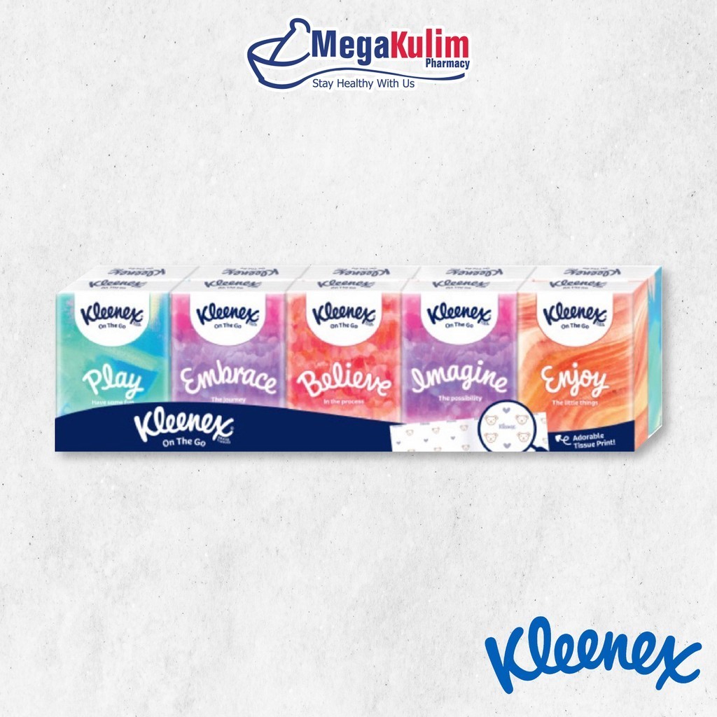 Kleenex On-The-Go 3-ply Classic Tissue (10packs x 9's) | Shopee Malaysia
