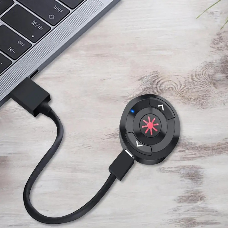 HP Finger Ring Remote Control USB Red Light Pointer Presentation Remote ...
