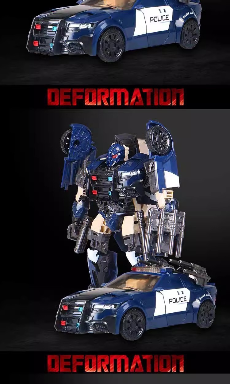 Transformers Toy Movie Version Police YS05 Car Road Barrier Robot Boy ...