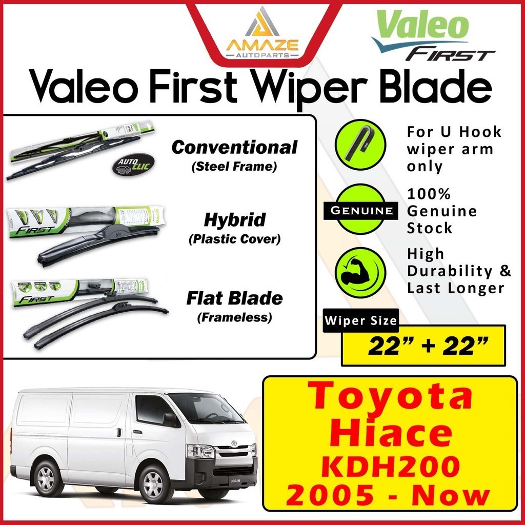 Valeo First Wiper Blade (Conventional/Hybrid/Flat Blade) for Toyota ...
