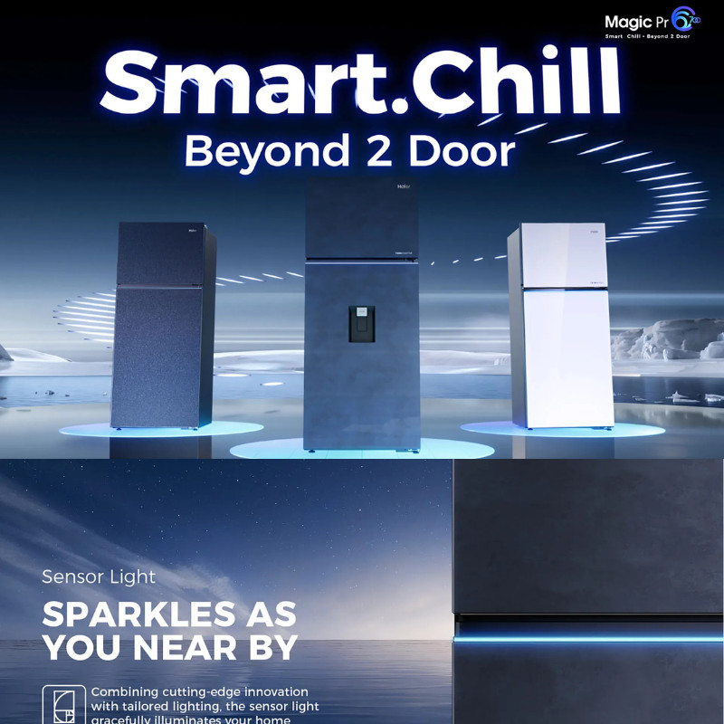 Haier HRF-IT540AG(GL)U1 540L 2-Door Twin Inverter Refrigerator Magic ...