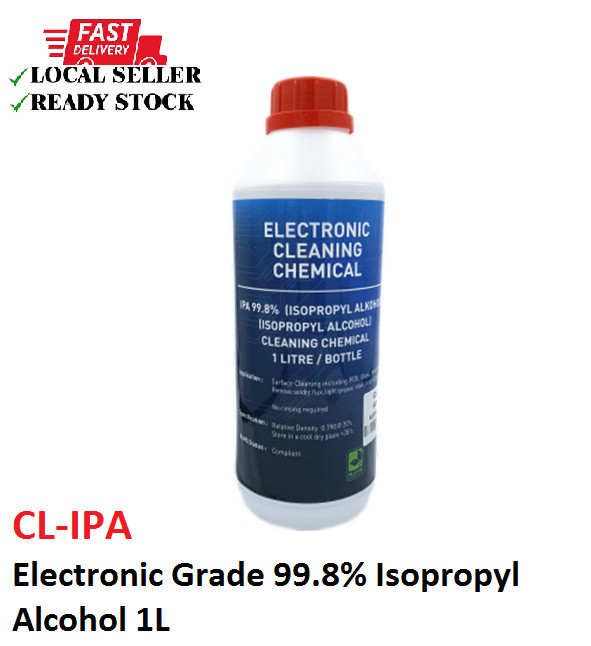 CL-IPA Electronic Grade 99.8% Isopropyl Alcohol 1L (suitable for DIY ...
