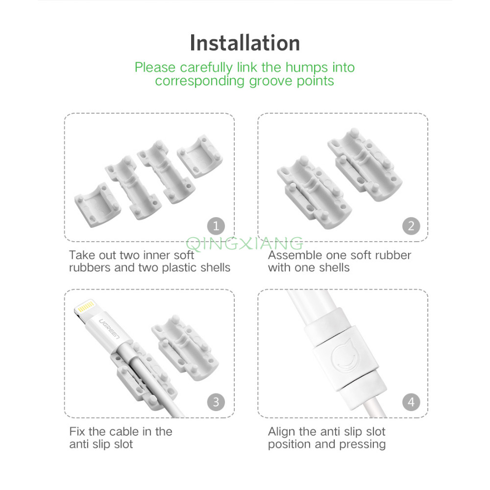 Ugreen Cable Protector For Charger Protection Cable USB Cord Saver Bite ...
