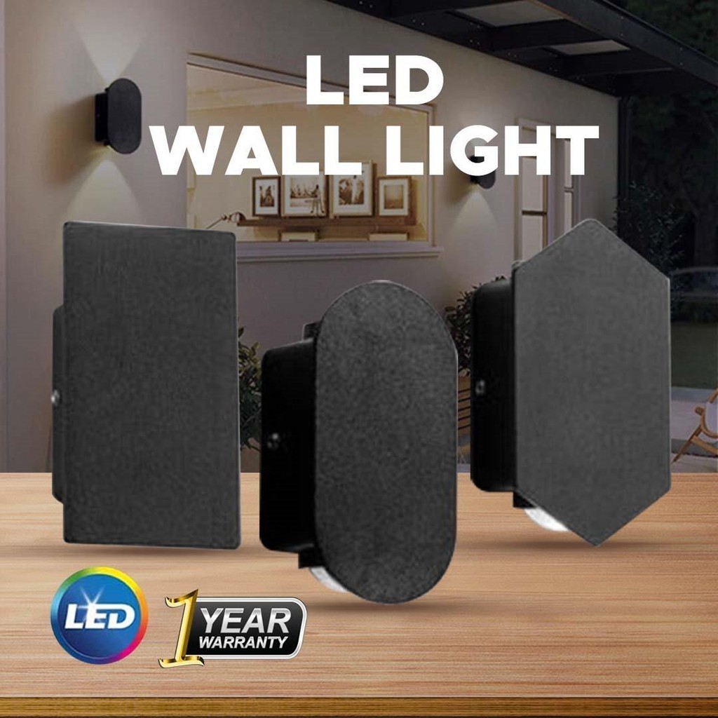 MODERN UP DOWN LED WALL LIGHT DOUBLE SIDE LED WALL LAMP LAMPU DINDING ...