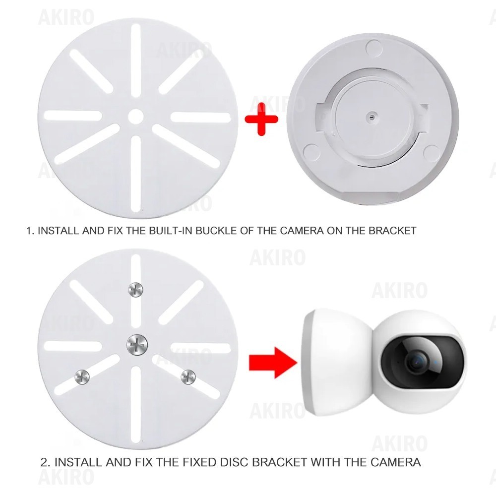 AKIRO Universal CCTV Holder Wall Mount Stand IP Cam Drill-Free Camera ...