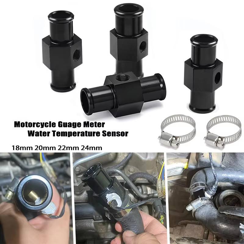 Motorcycle Universal Water Temp Gauge Connector Radiator Temperature ...