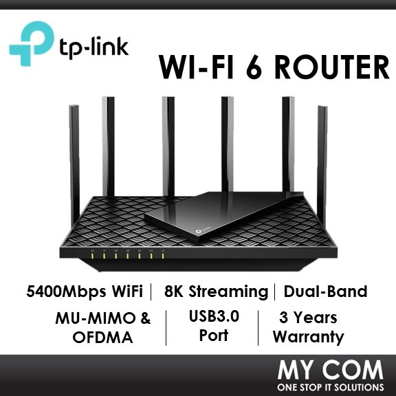 TP-Link Archer AX73 AX5400 Dual-Band Gigabit Wi-Fi 6 Router With ...