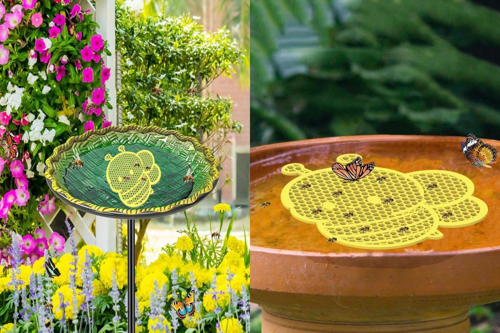 Hexagonal Bee Waterer Design Floating Bee Water Feeder for Garden Decor ...