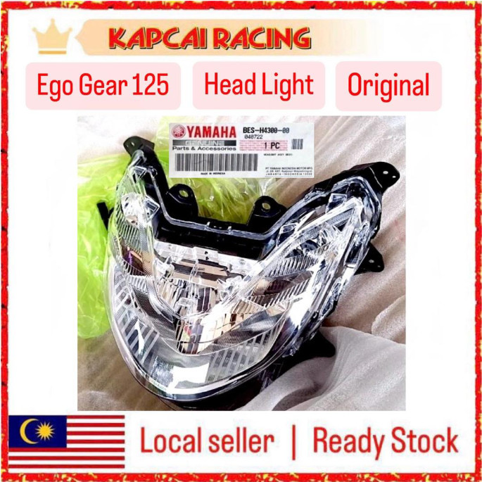 YAMAHA EGO GEAR EGO-GEAR EGOGEAR 125 FRONT HEAD LIGHT LAMP ASSY LOCAL ORIGINAL BES-H4300-00 ...