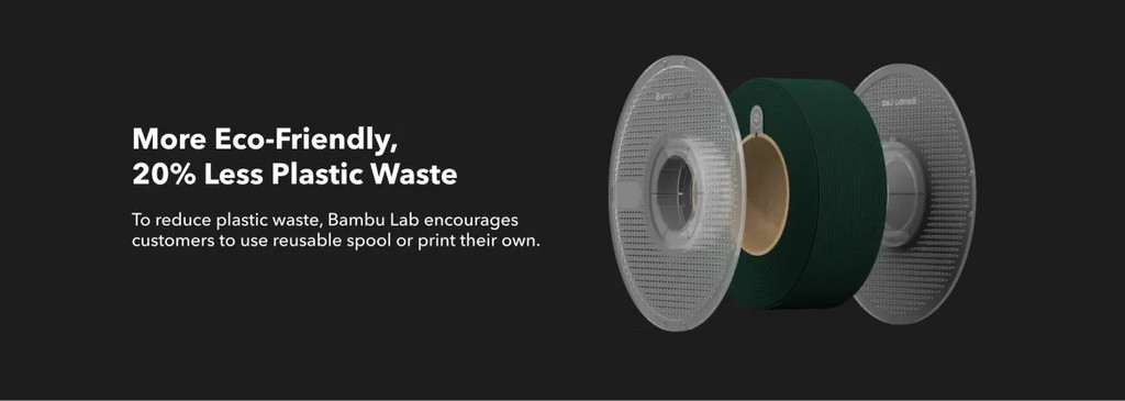 Bambu Lab PLA Basic Filament 1KG 1.75mm Spooless with RFID Eco Friendly ...