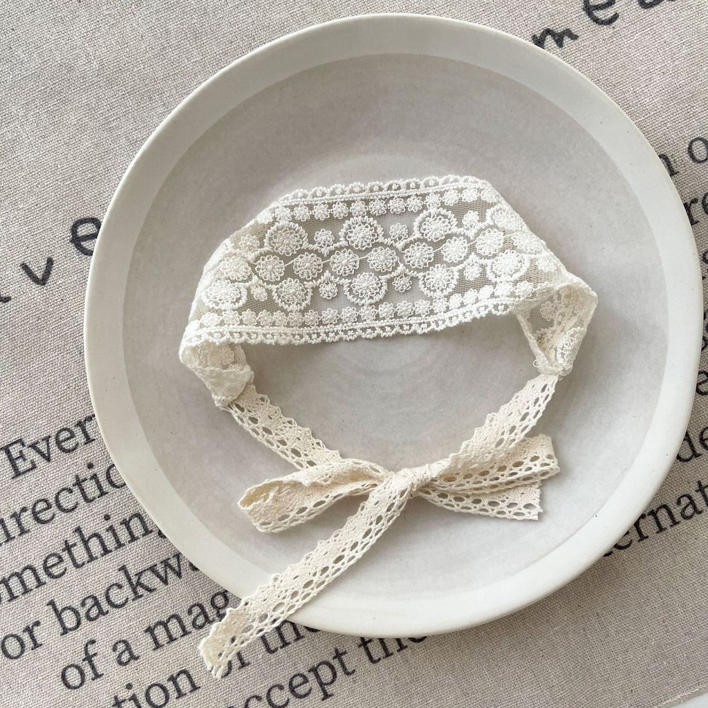Spring Summer Baby Girl Hair Accessories Baby Elastic Adjustable Lace ...