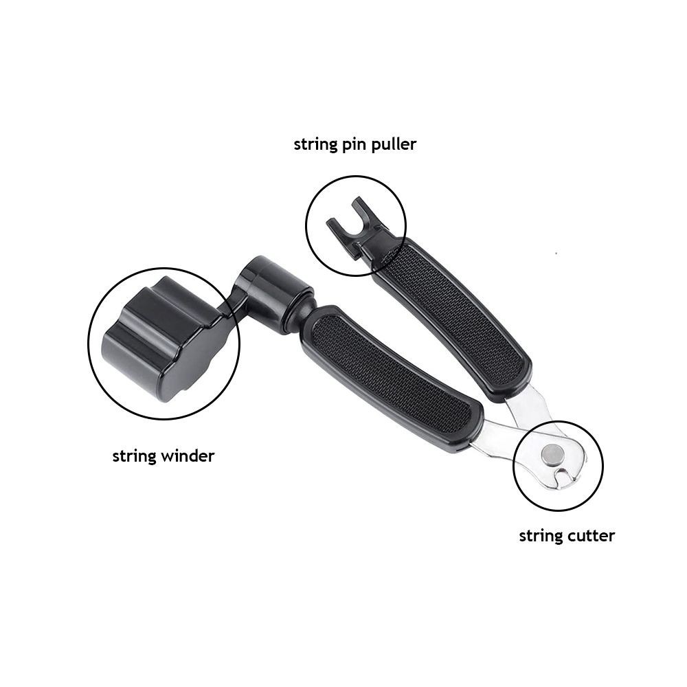 3 in 1 Multi Function Guitar String Winder - Black, Blue, Pink (For ...