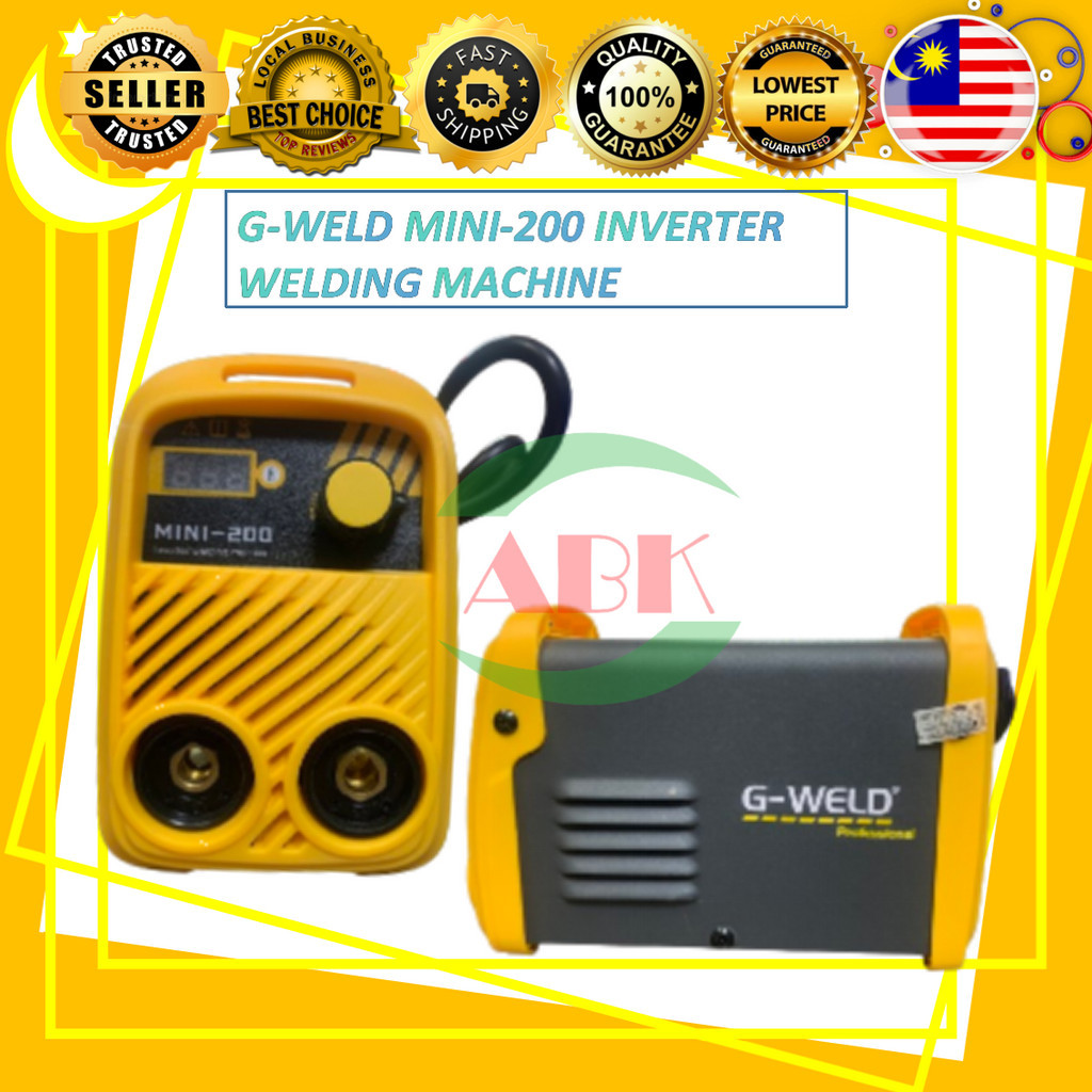 [OFFICIAL SELLER] G-WELD MINI-200 INVERTER WELDING MACHINE | Shopee Malaysia