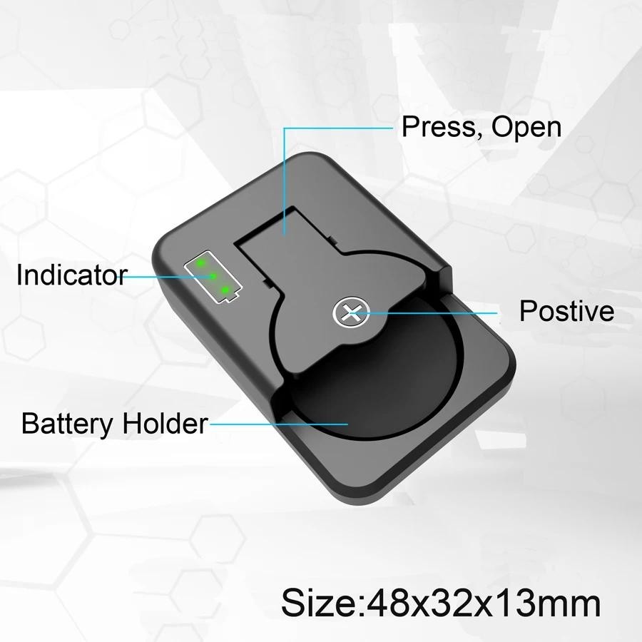 Mini Button Battery Charger 4.2V Smart Type-C Rechargeable Li-ion ...