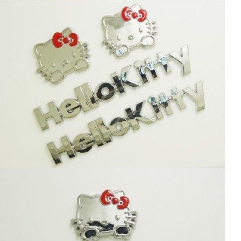 Hellokitty Metal Sticker 3D ThreeD Car Sticker Cute KT Car Sticker KT ...