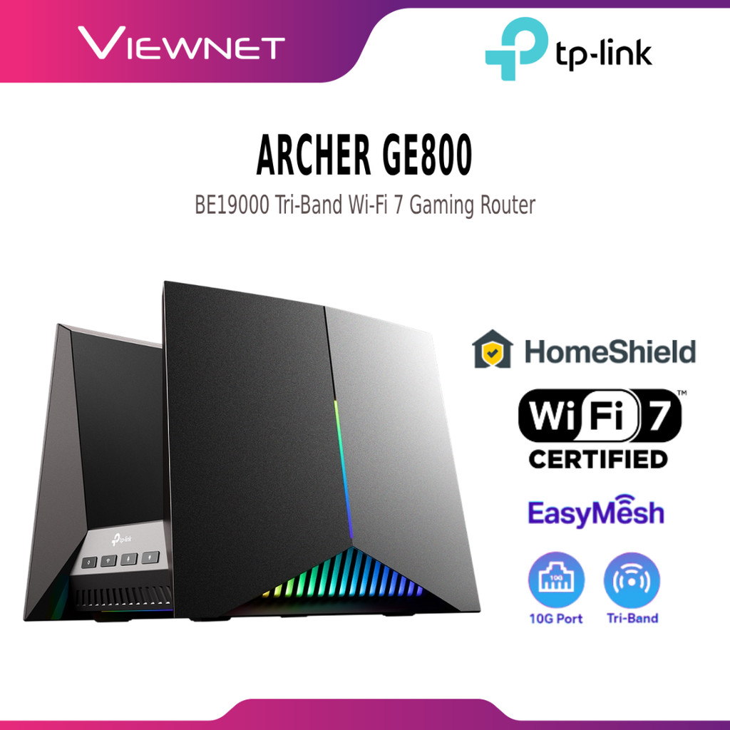 TP-LINK ARCHER GE800 BE19000 / ARCHER GE550 BE9300 TRI-BAND WI-FI 7 ...