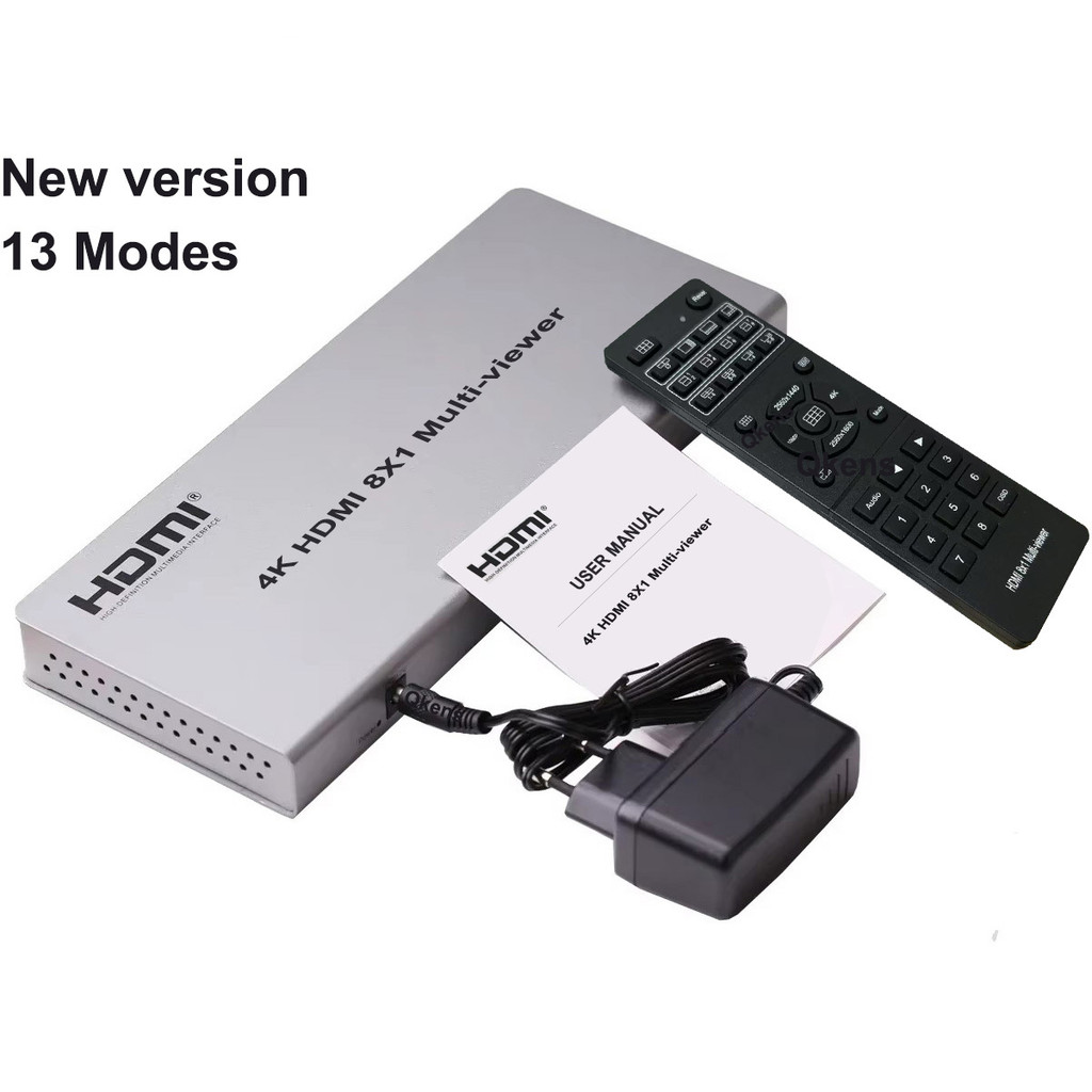 4K 8x1 HDMI Quad Multi-viewer Seamless Switch Hdmi Multiviewer 8 ...